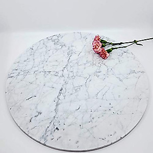 White and Gray Marble Large Cake Stand Centerpiece Wedding Decor Dessert Cupcake Table - 18 Inch