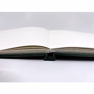 Rosh Pinnah Luxury Velvet Guest Book (96 Pages) - Sign-in Registry Guestbook & Keepsake & Polaroids Album Book – Velvet Hard Cover with Satin Ribbon - 7” x 10" (Green)