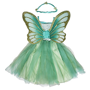 Petitebella Fairy Costume Dress 1-10y (Mint Green, 4-6year)