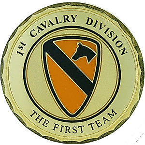 1st Cavalry 2 inch coin with velvet presentation case