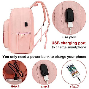 YGR Travel Laptop Backpack, Anti Theft Casual Rucksack Slim Business Laptop Backpack with USB Charging Port, Water resistant College Computer Bag Gift for Women, Men, College, Outdoor Sports, Work