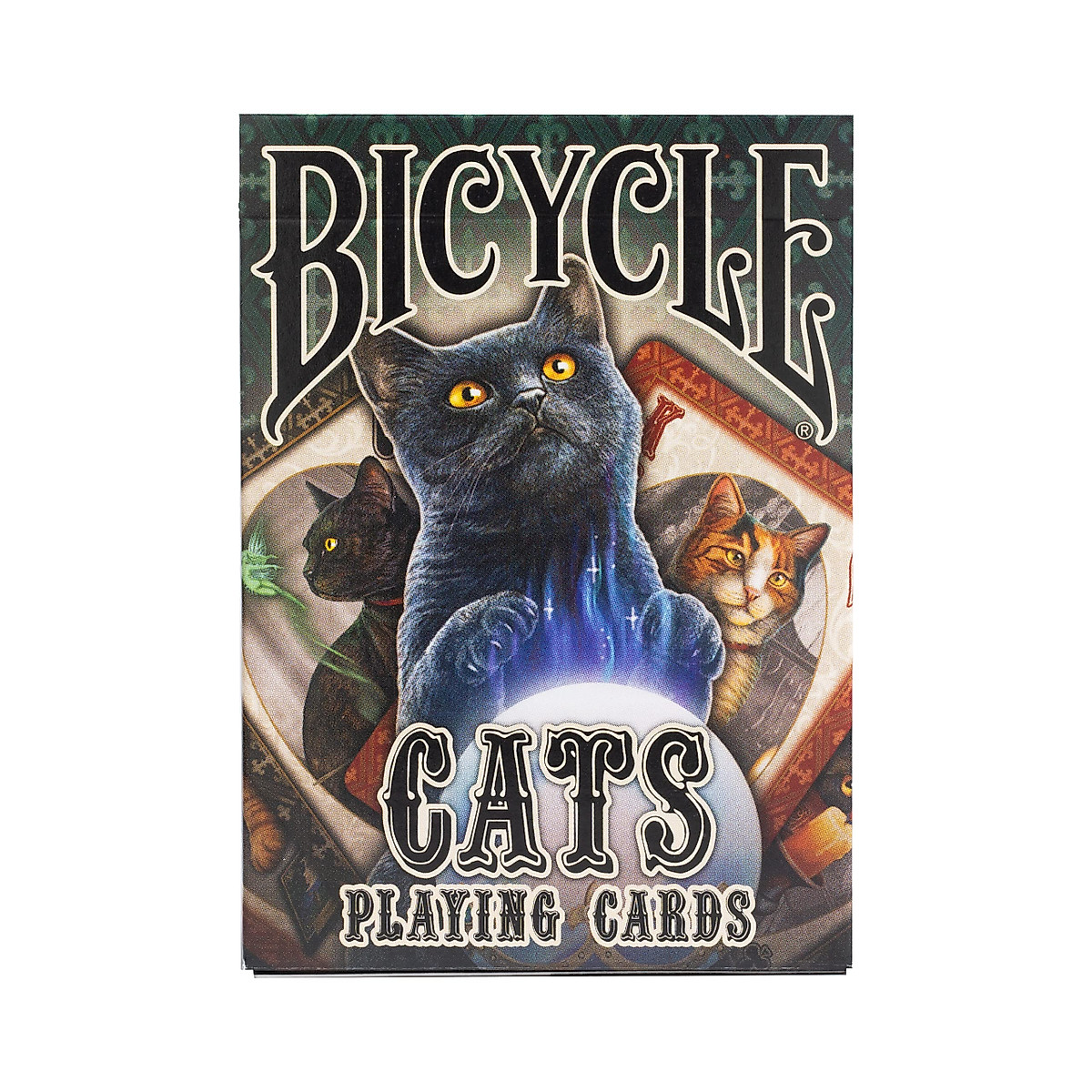 Bicycle Cats Playing Cards Designed by Lisa Parker, Black