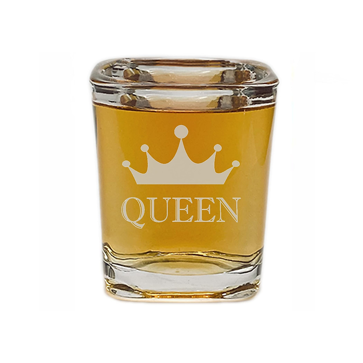 Rogue River Tactical Square Funny Queen Shot Glass Gift For Her Wife Mom Mother Joke Gag Gift