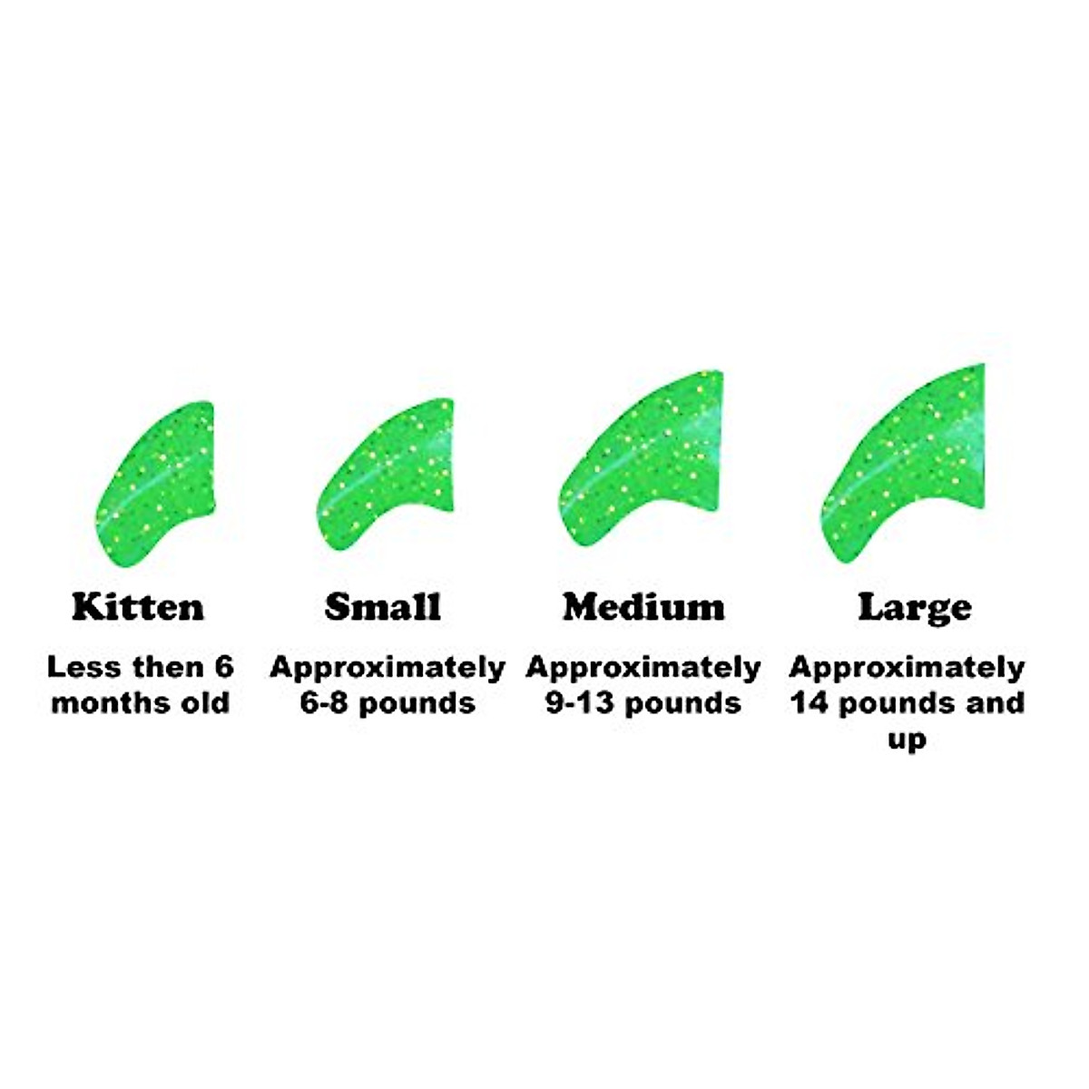 Purrdy Paws 100 Pack Soft Nail Caps for Cat Claws Margarita Glitter Small