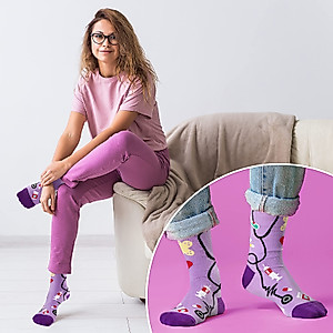 Nurse Gifts Women Nurse Appreciation Gift Graduation for Nurse Gift Practitioner Nurse Christmas Gifts, Badge, Cosmetic Bag, Tumbler, Scroll Holder, Socks, Bag Cup (Purple, Stylish Style)