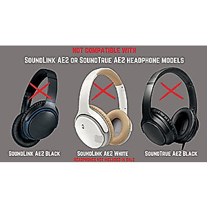 Replacement AE2 Ear Pads/Soundtrue Ear Pads and V2 AE2 Headband/SoundTrue Headband Cushion. Compatible with Bose Around-Ear 2 (AE2), SoundLink Around-Ear 1 and SoundTrue Around-Ear 1 Headphones