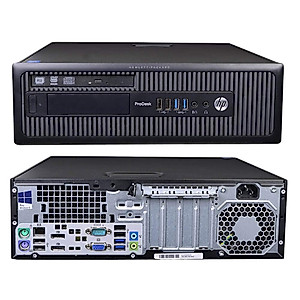 HP ProDesk 600 G1 SFF Slim Business Desktop Computer, Intel i5-4570 up to 3.60 GHz, 8GB RAM, 256GB SSD, DVD, USB 3.0, Windows 10 Pro 64 Bit (Renewed)