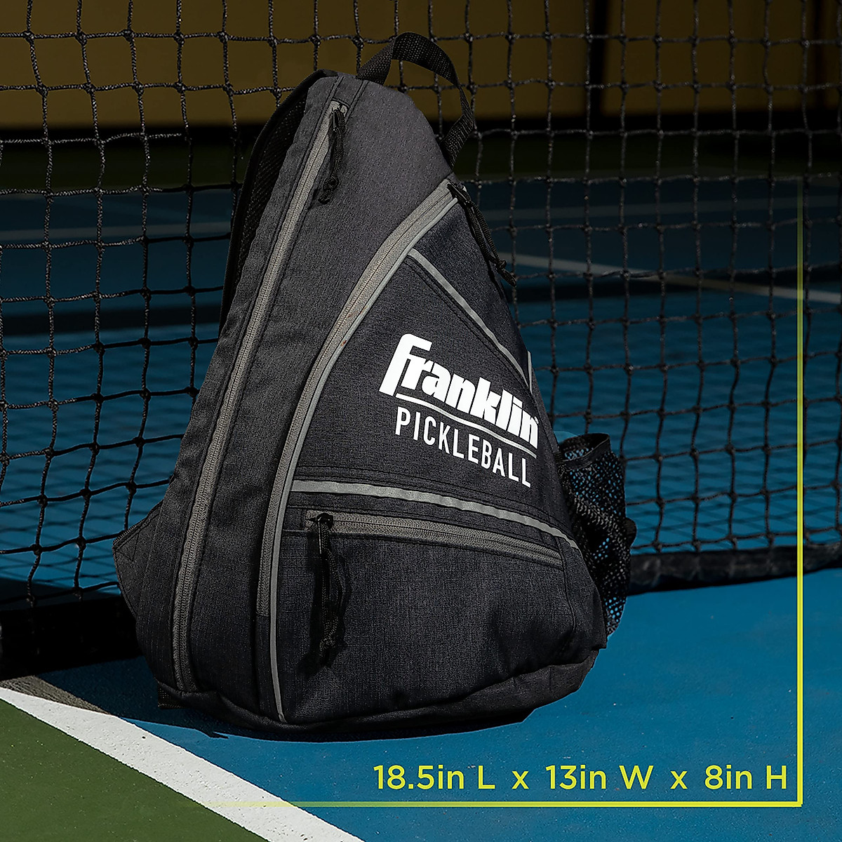 Franklin Sports Pickleball Bags - Pickleball Sling Bag Backpack for Gear + Equipment - Pickleball Bag for Men + Women - Holds Paddles, Pickleballs + Accessories - Official US Open Pickleball Bag