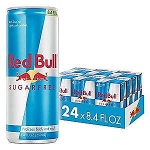 Red Bull Sugar Free Energy Drink, 8.4 Fl Oz, 24 Cans (6 Packs of 4)