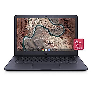HP Chromebook 14-inch Laptop with 180-Degree -Hinge, Touchscreen Display, AMD Dual-Core A4-9120 Processor, 4 GB SDRAM, 32 GB eMMC Storage, Chrome OS (14-db0090nr, Ink Blue)