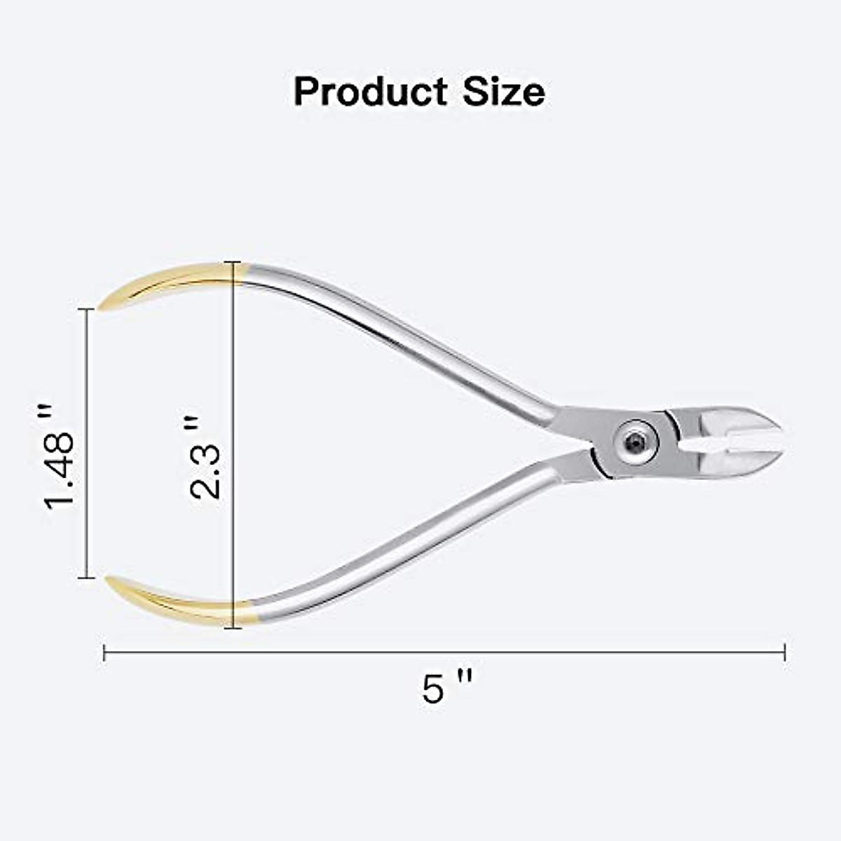 Dental Ligature Cutter Plier, Orthodontic Light Wire Cutting Pliers Instruments with Tip, Wire Cutter Dental Instrument Tool for Dentists