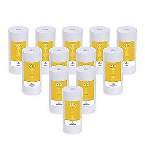 Express Water – 12 Pack Sediment Replacement Filter – Whole House Replacement Water Filter – SED High Capacity Water Filter – 5 Micron Water Filter – 4.5” x 10” inch…