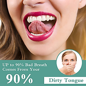 Tongue Scraper Cleaner, Stainless Steel Tongue Cleaners Tongue Scraper for Adults Oral Care Tongue Tool for Bad BreathEasy to Use Tongue Cleaner for Travels Meetings Work or Home Use