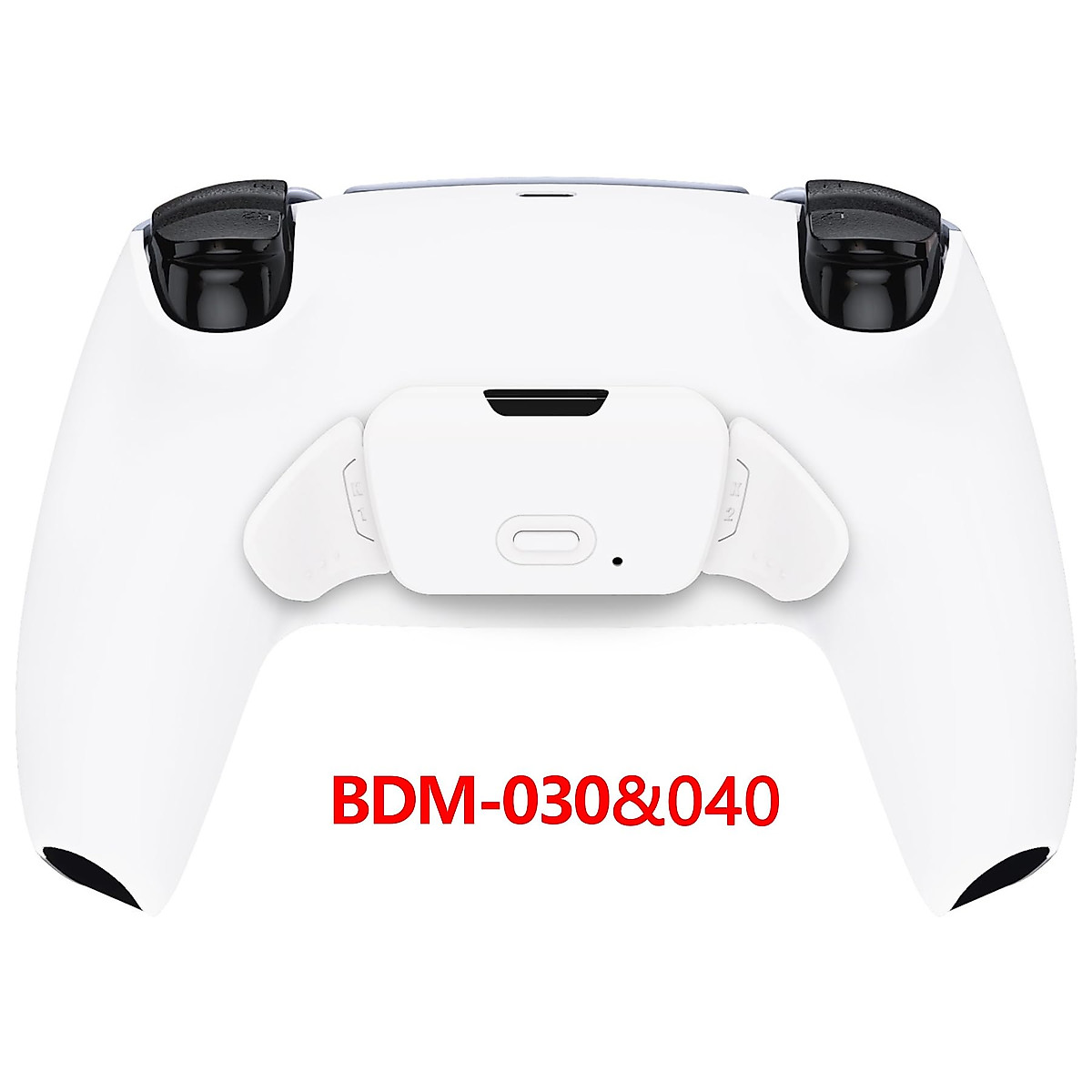eXtremeRate White Back Paddles Programable RISE Remap Kit for PS5 Controller BDM-030 040, Upgrade Board & Redesigned Back Shell & Back Buttons Attachment for PS5 Controller - Controller NOT Included