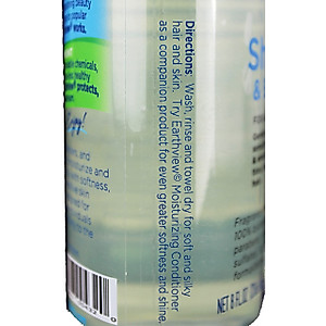 Earthview Fragrance Free Shampoo & Bodywash, 8 Fl Oz, All Hair Types- Designed for Environmental Sensitivities (MCS, EI, MI, Sulfate free, SLS free, Sensitive Skin, Unscented, Free & Clear, Naturally Derived, Eco-Friendly, Hypoallergenic)