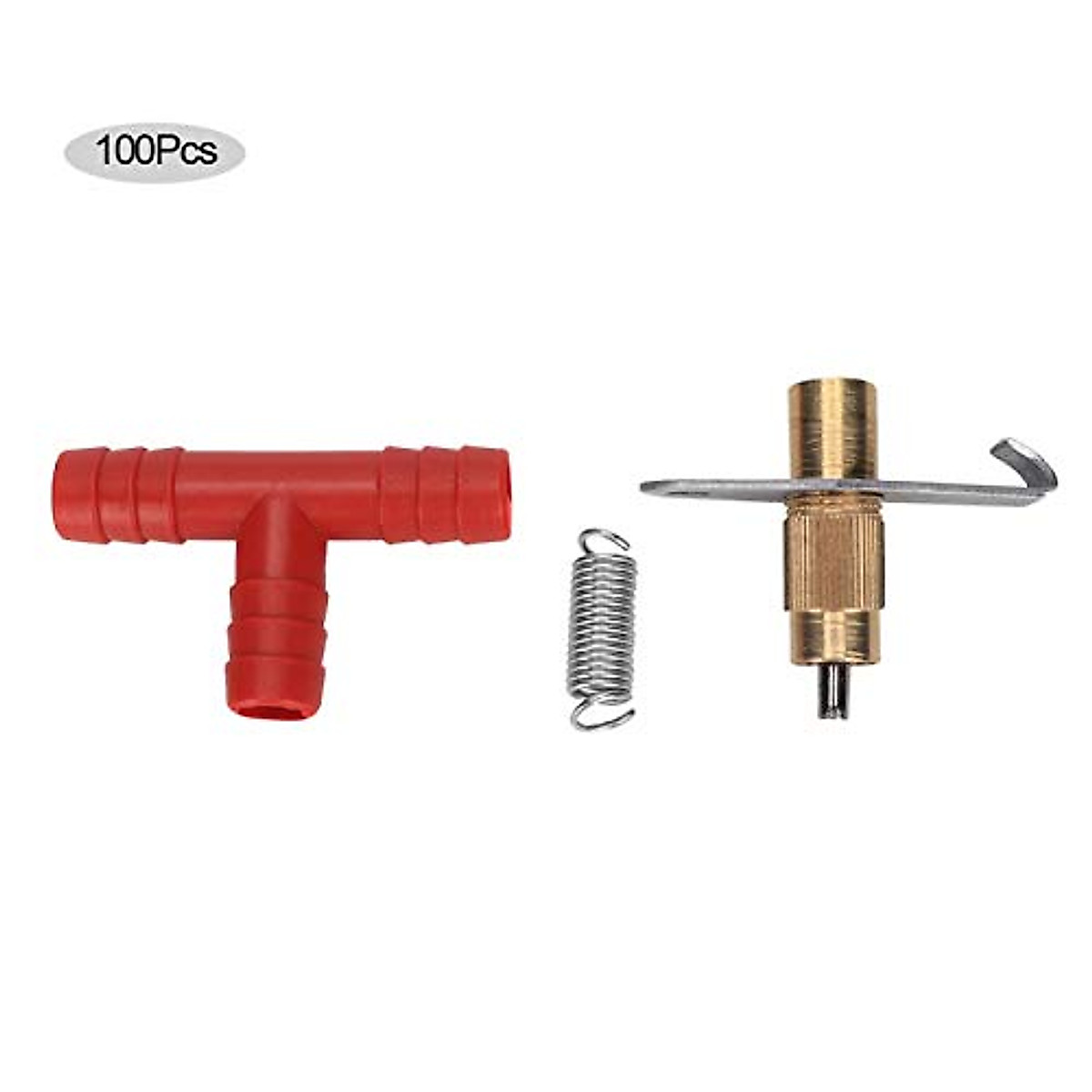 Pssopp 100PCS Rabbit Automatic Nipple Water Drinker Feeder Drinking Fountain Easy Use Drinking Water Tool for Small Animals Pet Animal Supplies(01)