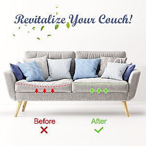 RunNico 20" x 20" Living Room Sofa Sag Support - High-Density Foam Cushion Couch Cushion Support - Sag Repair Replacement for Sofa Couch Loveseat Chair (1, Grey)