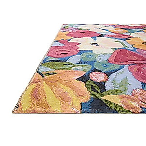 Loloi II Botanical Collection BOT-02 Navy/Multi, Indoor/Outdoor 7'-10" x 11'-2" Area Rug