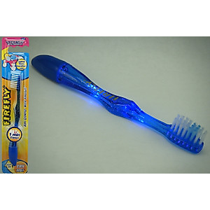 Dr. Fresh Firefly, The Original Flashing Light Up Timer Toothbrush for Kids, Soft Bristle, 1 Minute Timer (Pack of 12)