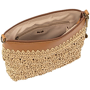 The Sak Lumi Crossbody in Straw, Convertible Crossbody, Natural Primrose Straw