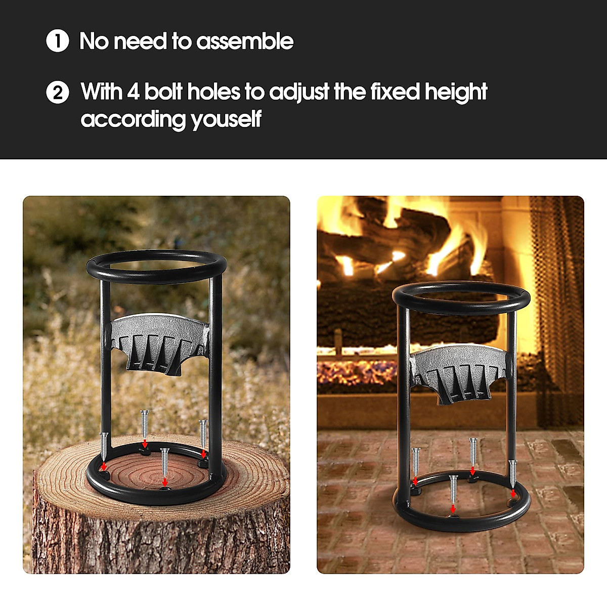 Highpro Wood Splitter Manual Splitter Firewood High Strength Structural ...