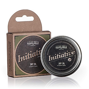 Citrus Beard Balm - Initiative (Citrus Bergamot Lavender Scent) - Beard Balm | Dry Oil Beard Conditioner | 2 Oz Stainless Steel Tin