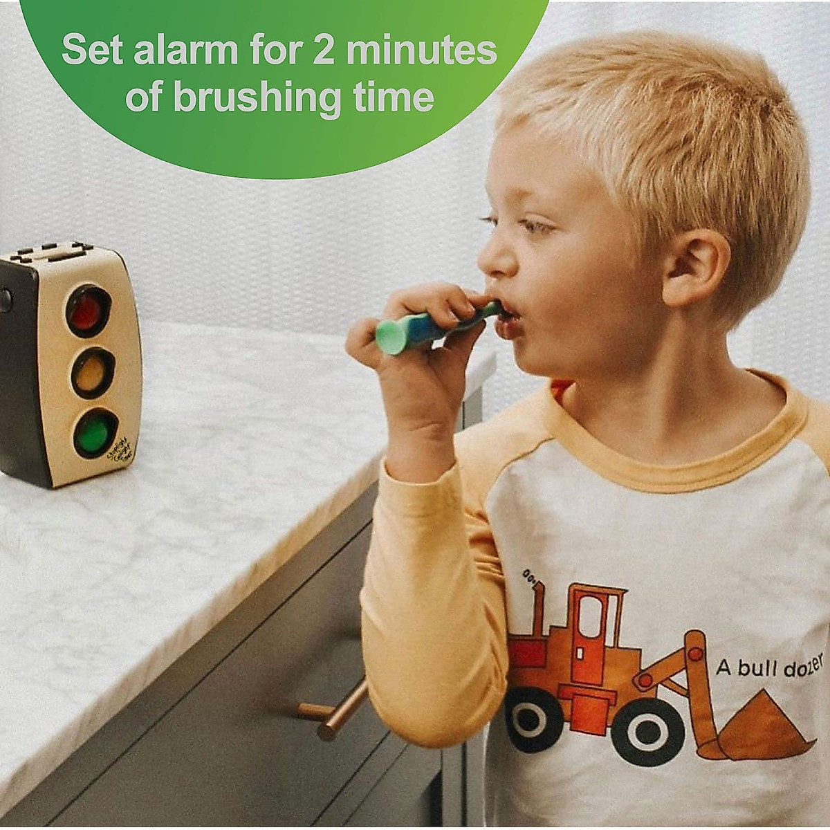 BeeZee Kids Stoplight Golight Traffic Light for Kids - Visual Timer with Audio Cues - Stop Light Ready to Wake - Sleep Training for Kids, Teacher Stop Light - App Included
