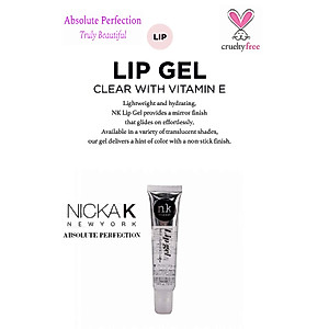 NICKA K NEW YORK 5 Flavors NK Hydrating Lip Gel Rosehip Argan Oil Mint Aloe Clear Moisturizing Clear Gloss