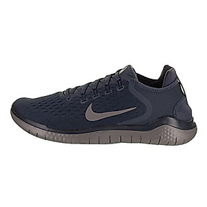 Nike Men's Free RN 2018 Running Shoes (8, Navy/Grey)