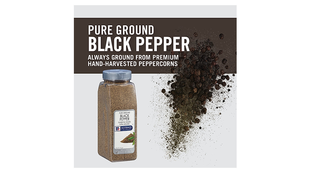 McCormick Culinary Pure Ground Black Pepper - 18 oz Container