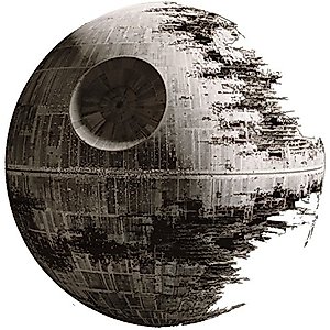 9 Inch Death Star Imperial Galatic Empire Sith Emperor Dark Side Deathstar Star Wars Classic Episode IV Removable Wall Decal Sticker Art Home Decor Kids Room-9 Inches Wide by 9 Inches Tall