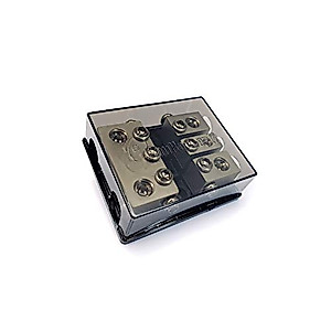 KnuKonceptz Bassik High Current 3 Way 0 Gauge Fuse Distribution Block - 300 Amp