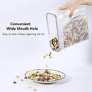 Airtight Food Storage Containers with Lids,BPA Free Plastic Cereal Containers Storage 4 Pack 135.2 fl oz,Kitchen and Pantry Organization storage for Dry Food,Cereal,Flour,Sugar,Include 24 Labels