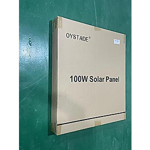 OYSTADE 100W Portable Solar Panel, Foldable Solar Charger with 2xUSB+DC Outputs, Compatible with Generators Power Station for Camping RV Travel Off-Grid Home Black