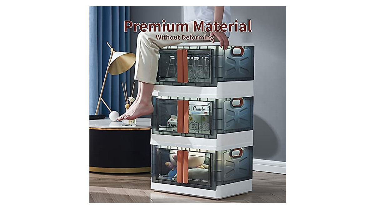 WejaGO Collapsible Stackable Storage Bins | Home Organizers