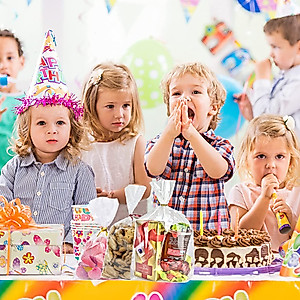 Arsmat 200 Pcs Cellophane Bags, 1.5mils Cellophane Treat Bags with Ties, Thick OPP Clear Treat Bags Goodie Bags for Bakery, Cookies, Candies, Gift Packing(4" x 6")