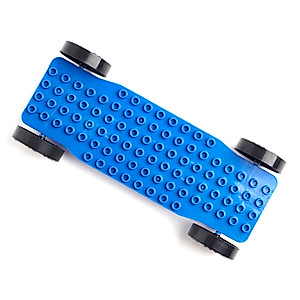 Pinewood Pro Brick Derby™ Car Chassis | Create a Customized car with Lego® Bricks to Race on Pinewood Derby Tracks | Fully Assembled and Ready to Race from Engineered for Speed