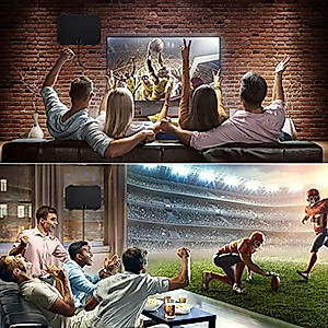 TAOPE TV Antenna for Smart TV,2022 Newest TV Antenna Indoor,Antenna TV Digital HD Indoor,350 Miles Long Range Digital Antenna for TV, Support 4K 1080P with Amplifier Signal Booster for Free Channels.