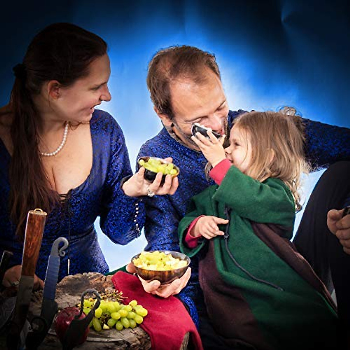 Mythrojan Hand Crafted Small Serving Natural Ox Horn Bowl – Polished Finish