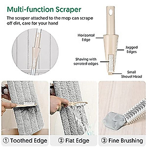 Spray Mop Floor Mop, ILAVCOOL Mops for Floor Cleaning Spray Floor Mops with 3 Reusable Microfiber Mop Pads & 550ML Refillable Bottle Wet Dry Mop for Hardwood Floor Laminate Tile Wood Floor Cleaner