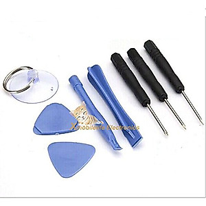 Full Set White Front Faceplate Fascia Back Housing Case Cover Shell White Clickwheel Flex Central Button Key + Tools for iPod 5th Gen Video 30gb