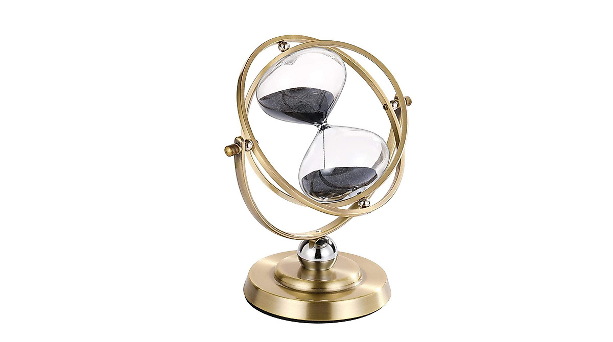 Elegant 60-Minute Hourglass Timer for Stylish Décor
