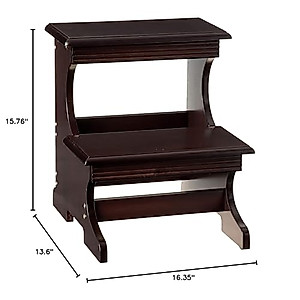 Frenchi Home Furnishing Crestside 2 - Step Wood Step Stool
