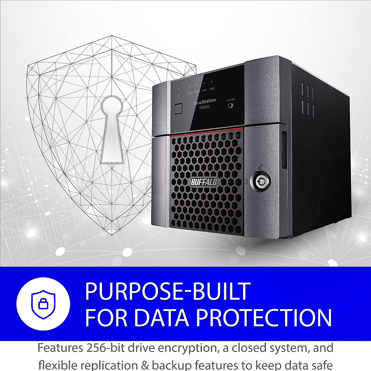 BUFFALO TeraStation 3220DN 2-Bay SMB 8TB (2x4TB) Desktop NAS w/Hard Drives Included Network Attached Storage