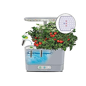 AeroGarden Harvest Indoor Hydroponic Herb Garden, Silver