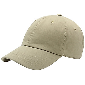 Baseball Cap for Men Women - Cotton Classic Dad Hat, KHK Khaki