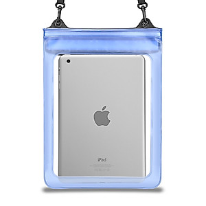 Universal 9.7-11 inch Tablet Waterproof Case Dry Bag Pouch Fit for iPad 10.2 10.9, iPad Air 10.9, iPad Pro 11, Samsung Galaxy Tab A9+, Tab S6 Lite, Microsoft Surface Dragon Touch Simbans Chiwu (Blue)