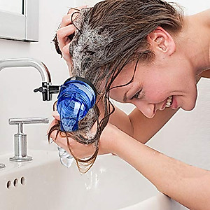 Supkiir Sink Faucet Sprayer Attachment, Bathroom Faucet Rinser Set with Recoil Hose for Hair Hand Washing Shower, Bathtub Utility Room, Laundry Tub