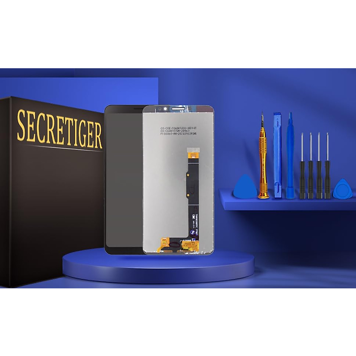 SECRETIGER LCD Screen Display Touch Digitizer Assembly Replacement for TCL A3X A600DL 6"