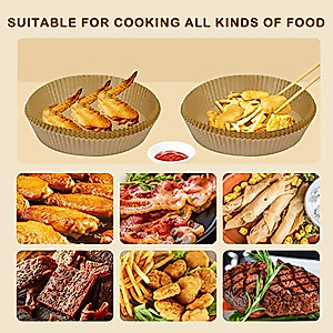 Air Fryer Liners for Ninja Air Fryer, 100 Pcs Disposable AirFryer Liners Parchment Paper Sheets Air Fryer Accessories Compatible with Ninja AF101 Air Fryer, Ninja AF150Air Fryer XL and Ninja AF161 Max